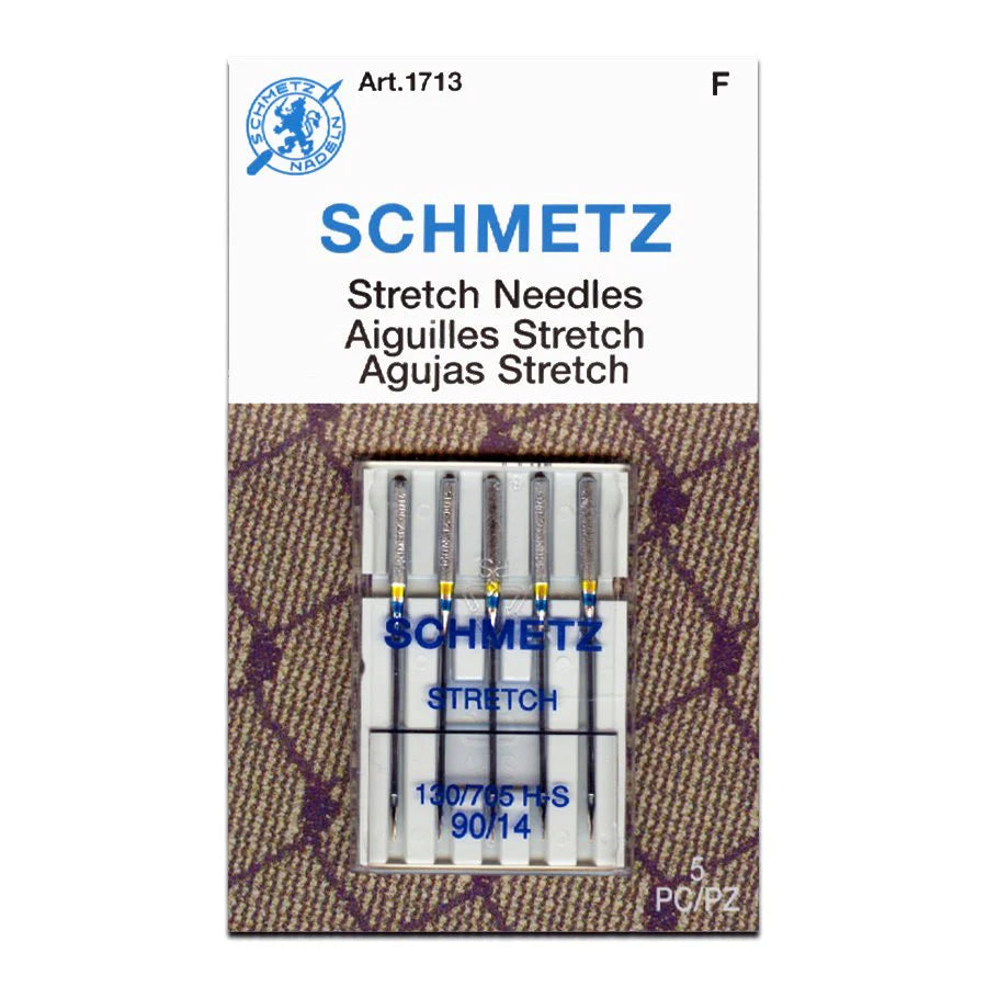 Schmetz Sewing Machine Needles Stretch 90/14 - 5 Per Cassette – Homecraft Textiles