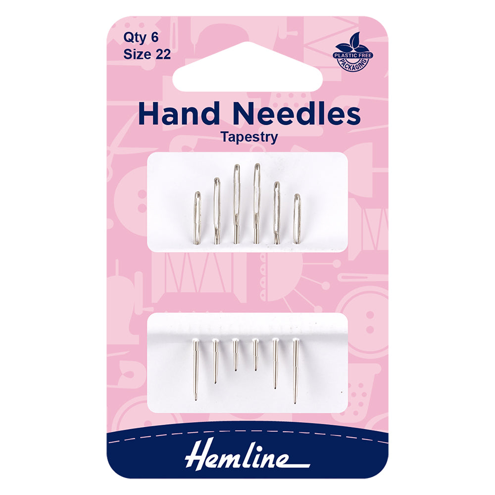 Hemline Tapestry Hand Needles Size 22 - 6 pcs – Homecraft Textiles