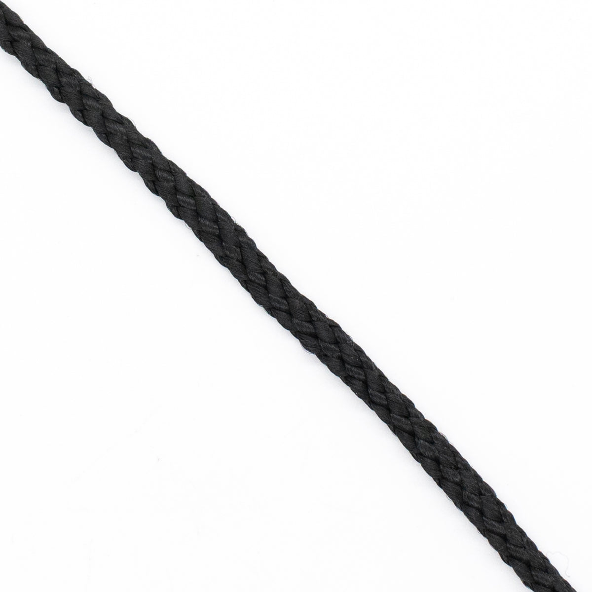 Plaited Lacing Cord Poly Braided Cord - Black 5mm – Homecraft Textiles