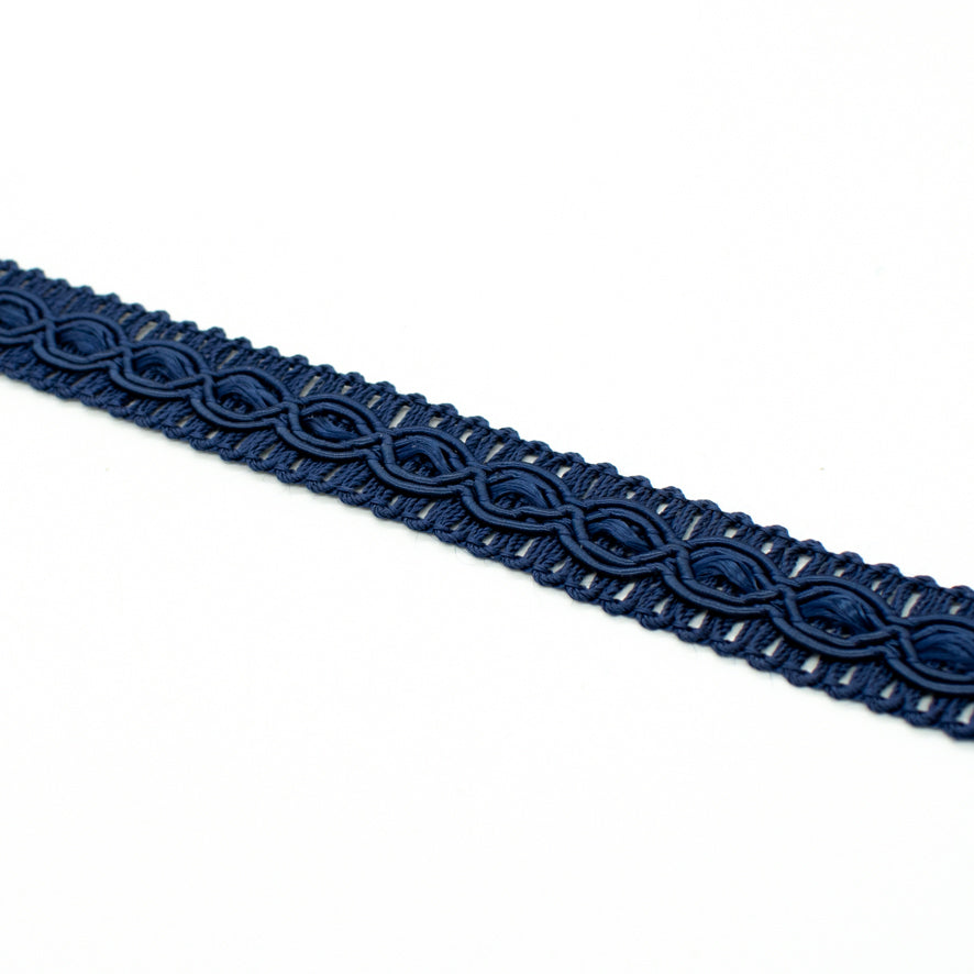 Braid Gimp Lace Trim Navy 22mm – Homecraft Textiles