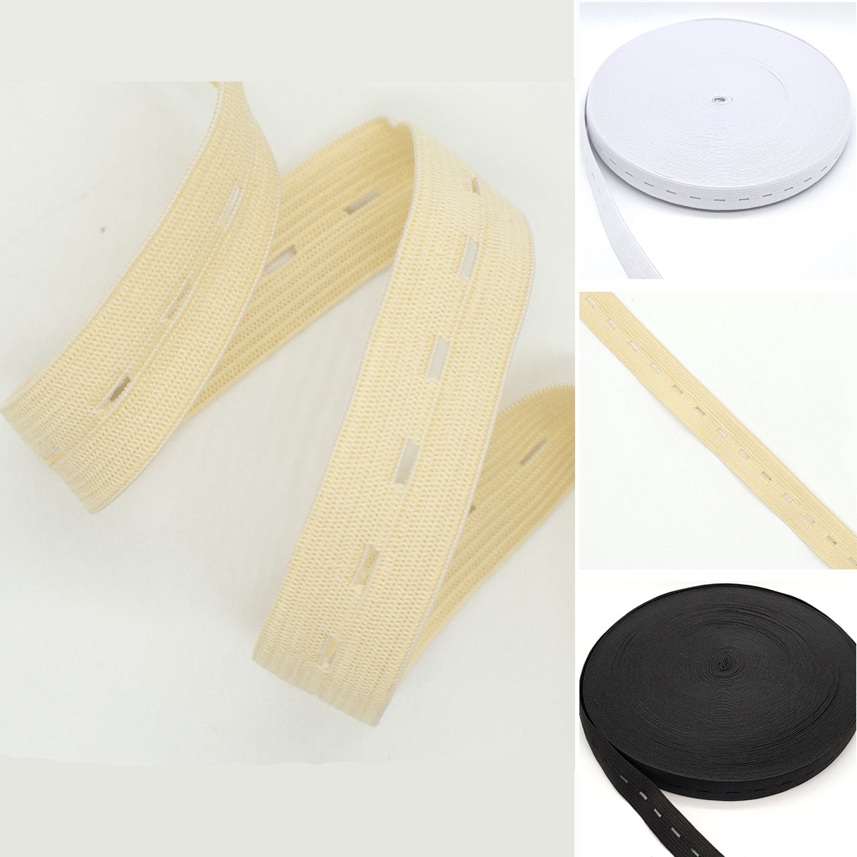 2cm Buttonhole Elastic – Homecraft Textiles