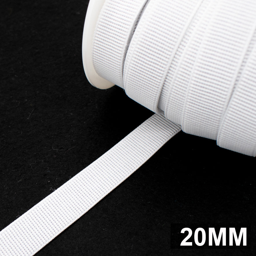 50M Roll High Density Ribbed Non-Roll Elastic – Homecraft Textiles