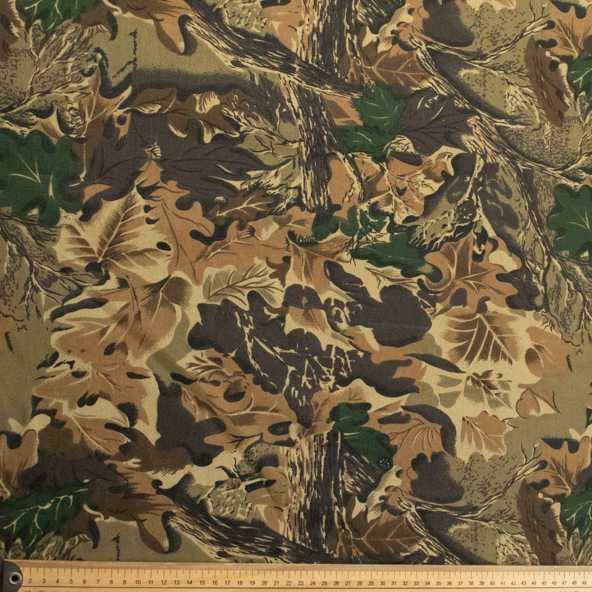 Camouflage/Army Leaves Cotton Blend Canvas Prints 120cm – Homecraft ...
