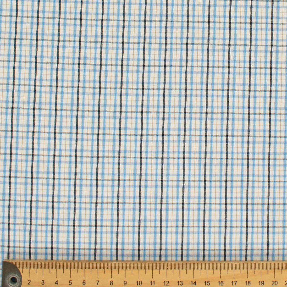 Check Shirting 150cm Design-19 Blue & Black Gingham – Homecraft Textiles