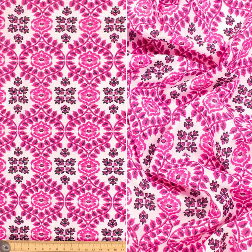 Cotton Lawn Prints Design-5 Mughal Floral – Homecraft Textiles