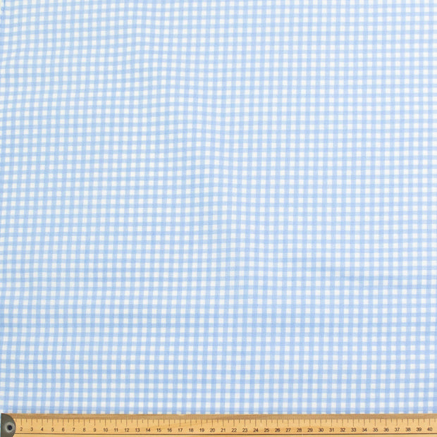Blue Small Check Cotton Print – Homecraft Textiles