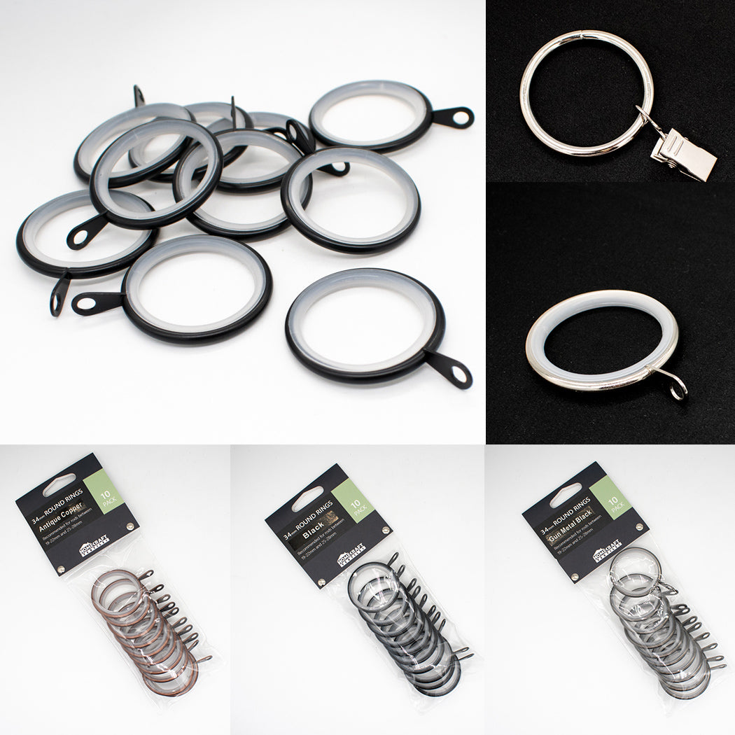Curtain Eyelet Ring 34MM - Pack of 10 – Homecraft Textiles