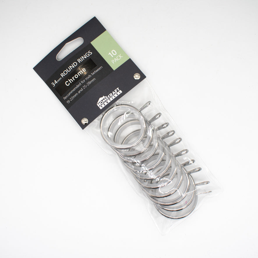 Curtain Eyelet Ring 34MM - Pack of 10 – Homecraft Textiles
