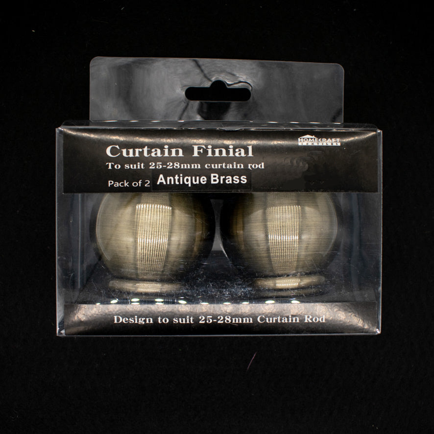 Curtain Rod Finials Ball Rod End Caps – Homecraft Textiles