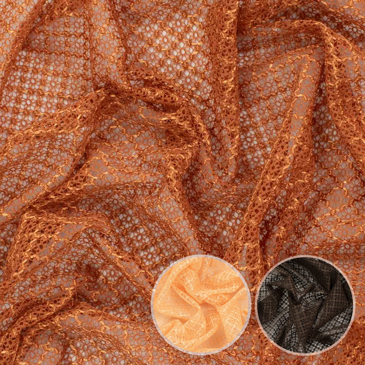 Diamond Shape Embroidered Crochet Mesh – Homecraft Textiles