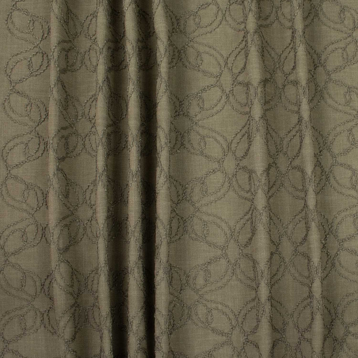 Farandole by Zepel Curtaining/Upholstery Cord Embroidered Linen ...