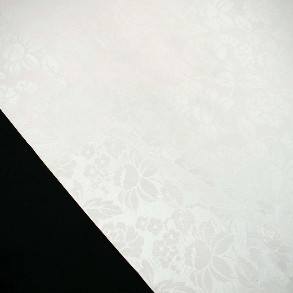 White Floral Tone on Tone Plastic Tablecloth Fabric – Homecraft Textiles