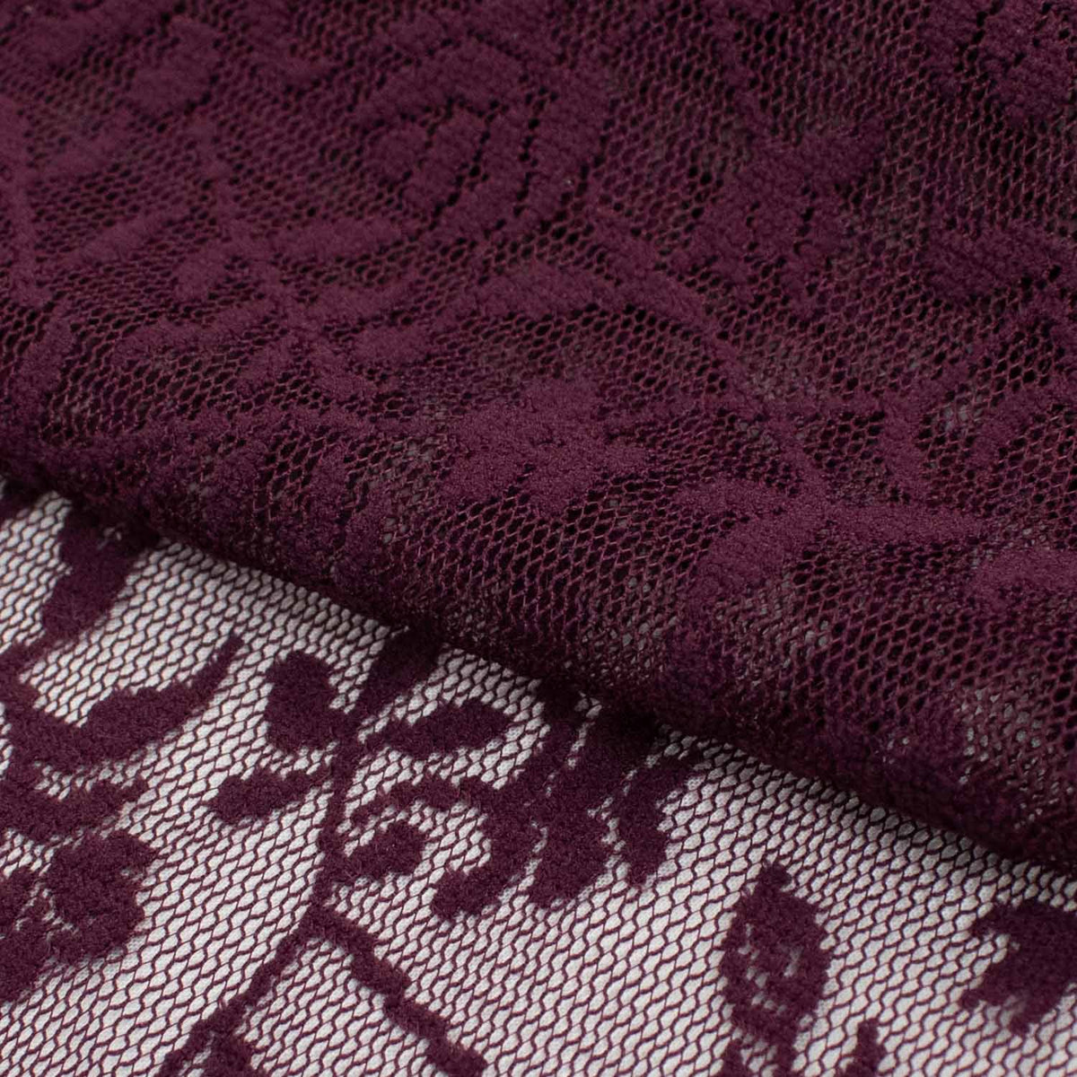 Flocked Floral Vines Lace Mesh – Homecraft Textiles