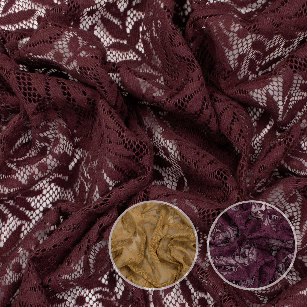 Flocked Floral Vines Lace Mesh – Homecraft Textiles