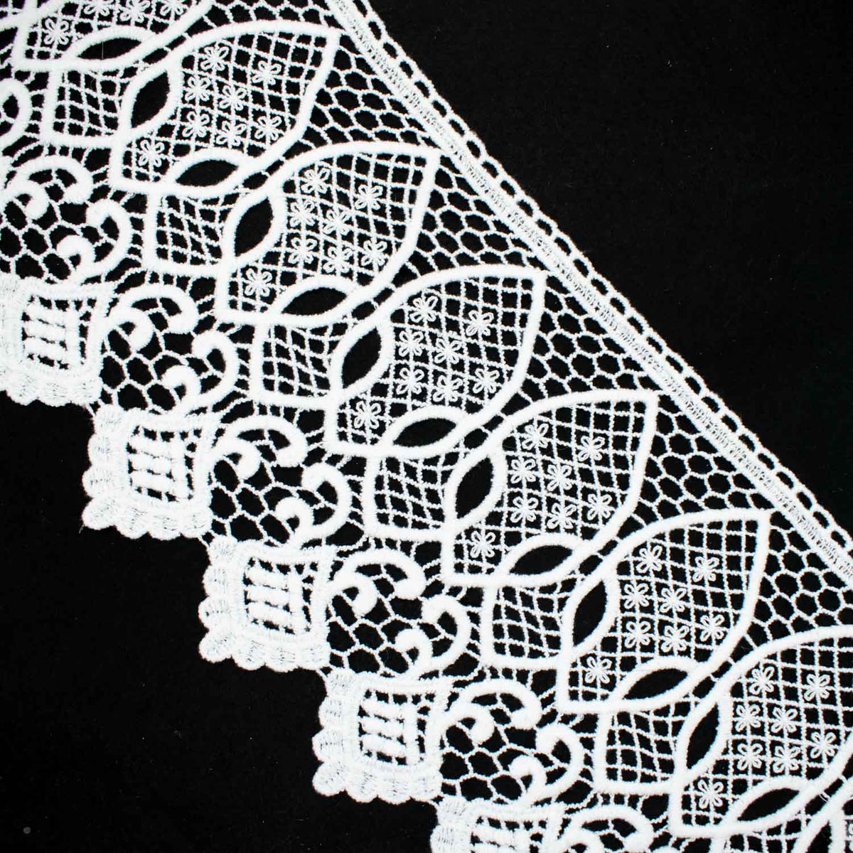 Guipure Macrame Lace Trim White 20cm – Homecraft Textiles