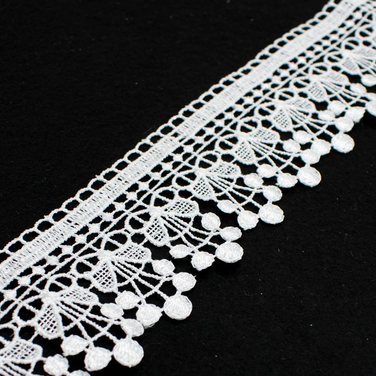 Guipure Macrame Lace Trim White 7cm – Homecraft Textiles