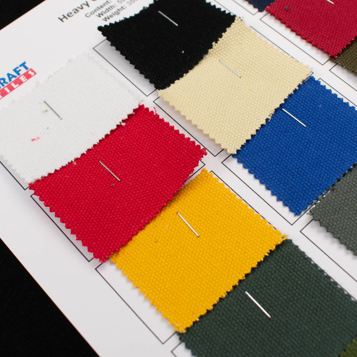 Heavy Cotton Canvas Sample Book – Homecraft Textiles