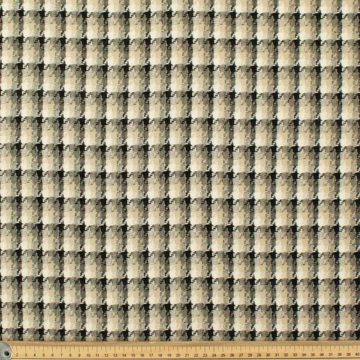 Japanese Loose Weave Black Houndstooth Check Wool Suiting – Homecraft ...