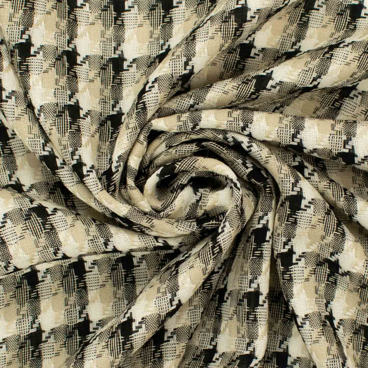 Japanese Loose Weave Black Houndstooth Check Wool Suiting – Homecraft ...