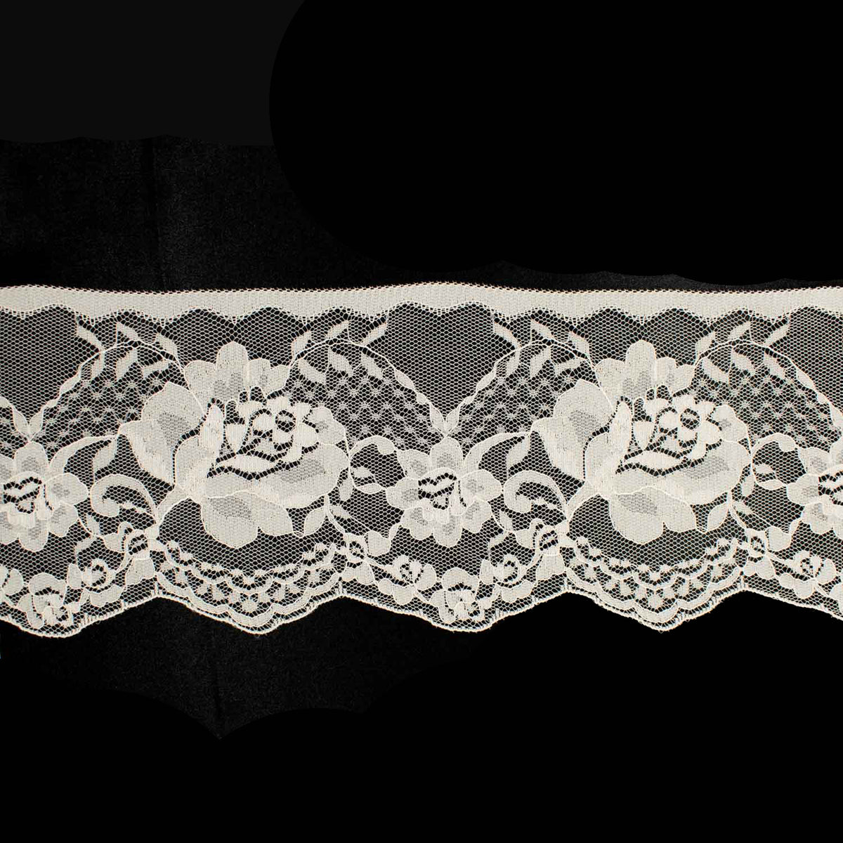 Nylon Lace Trim Design-13 Roses 100mm – Homecraft Textiles