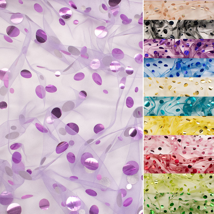Large Sequin Disco Dot Sequin Mesh – Homecraft Textiles