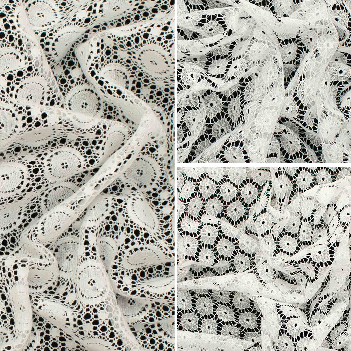 Light Weight White Hollow Circle Lace – Homecraft Textiles