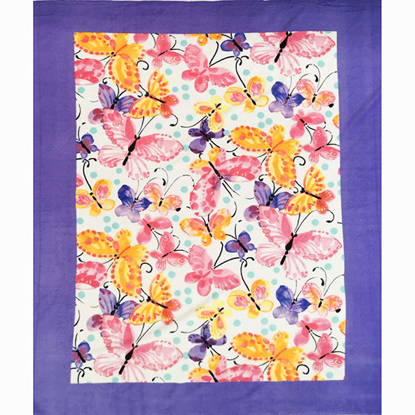 Water Colour Butterflies Printed Polar Fleece Design 109 - 1.28M Panel ...