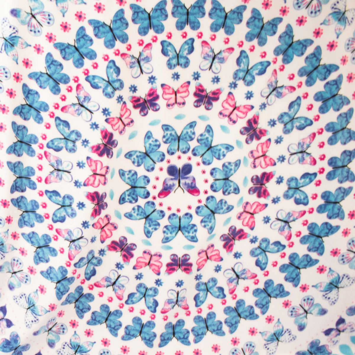 Colourful Abstract Pattern on White Printed Polar Fleece Design 91 - 1 ...