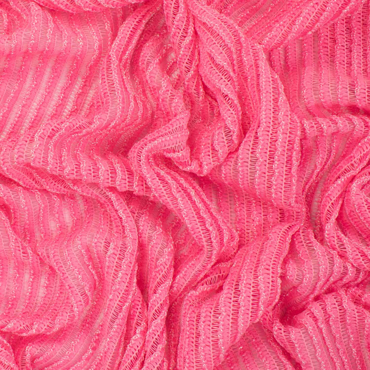 Pink Stripe Rib Knit Mesh – Homecraft Textiles