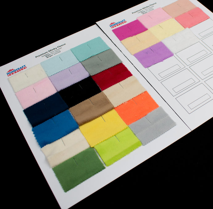Premium Minky Fleece Sample Book – Homecraft Textiles