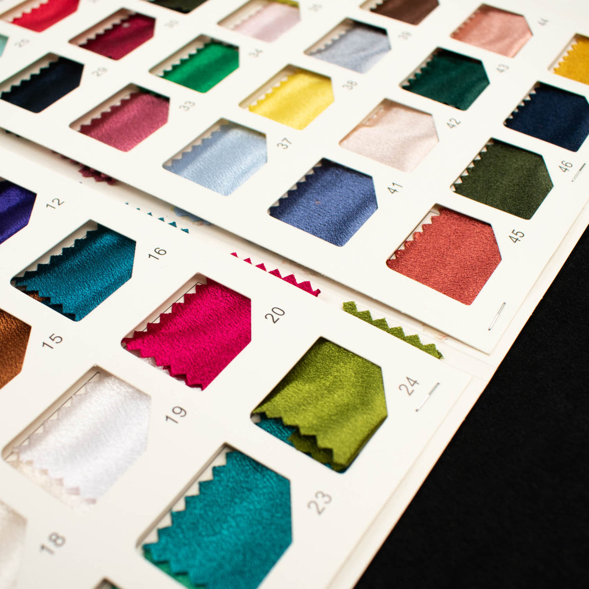 Premium Satin Back Crepe Sample Book – Homecraft Textiles