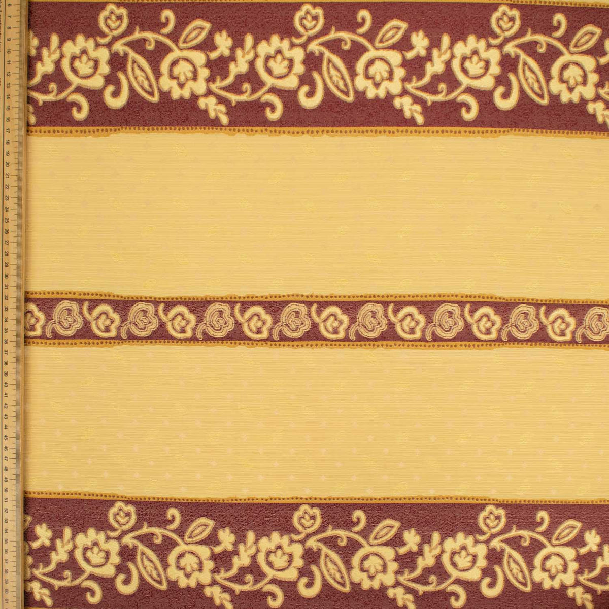 Ampurius Floral Stripes Spanish Jacquard Curtaining/Upholstery 280CM ...