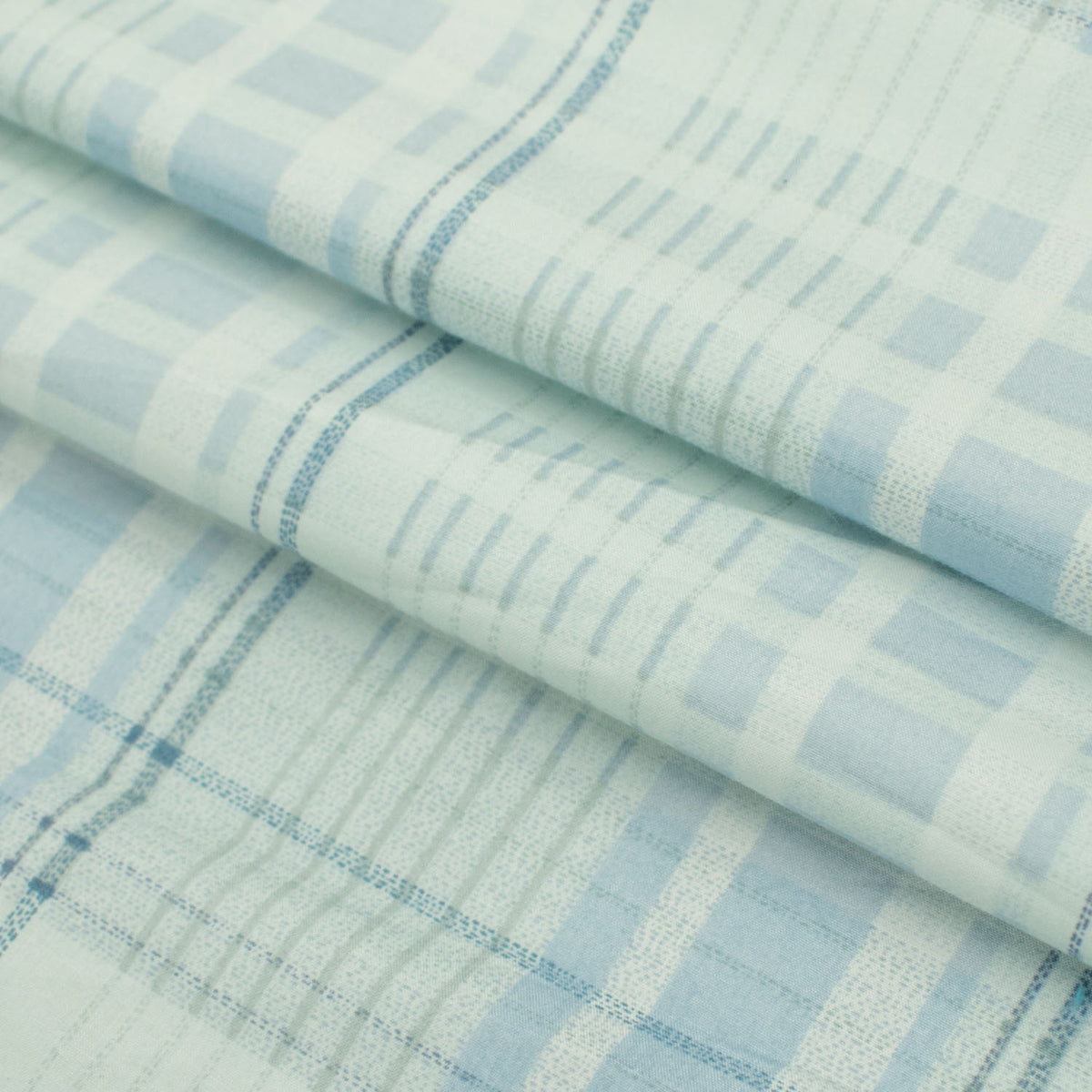 Printed Lining Design-15 Ice Blue Checks – Homecraft Textiles