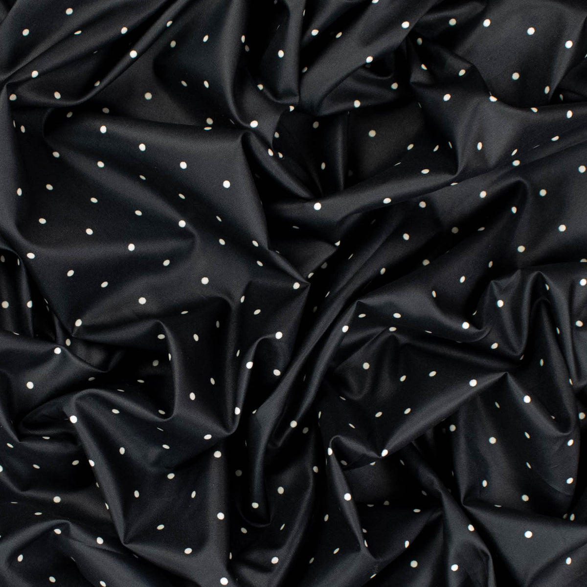 Printed Lining Design-24 Mini White Dots on Black – Homecraft Textiles