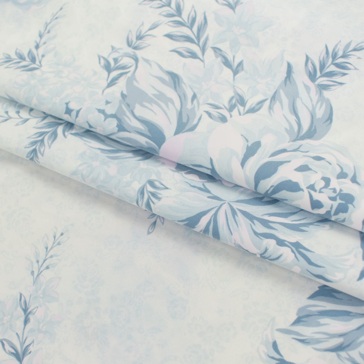 Printed Lining Design-34 Light Blue Florals – Homecraft Textiles