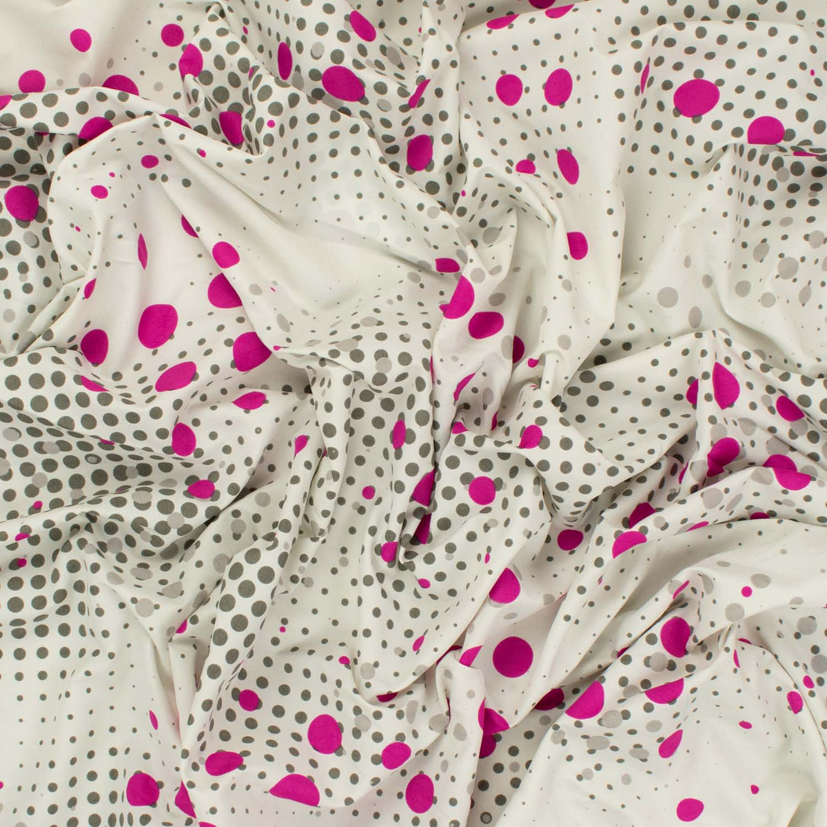 Printed Lining Design-37 Pink & Grey Dots on Ivory – Homecraft Textiles