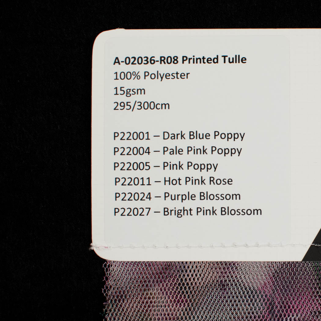 Digital Printed Fine Soft English Tulle Sample Book – Homecraft Textiles