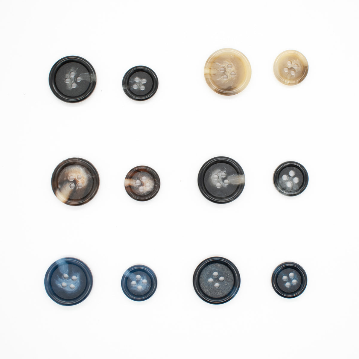 4 Hole Resin Horn Matte Centre Button – Homecraft Textiles