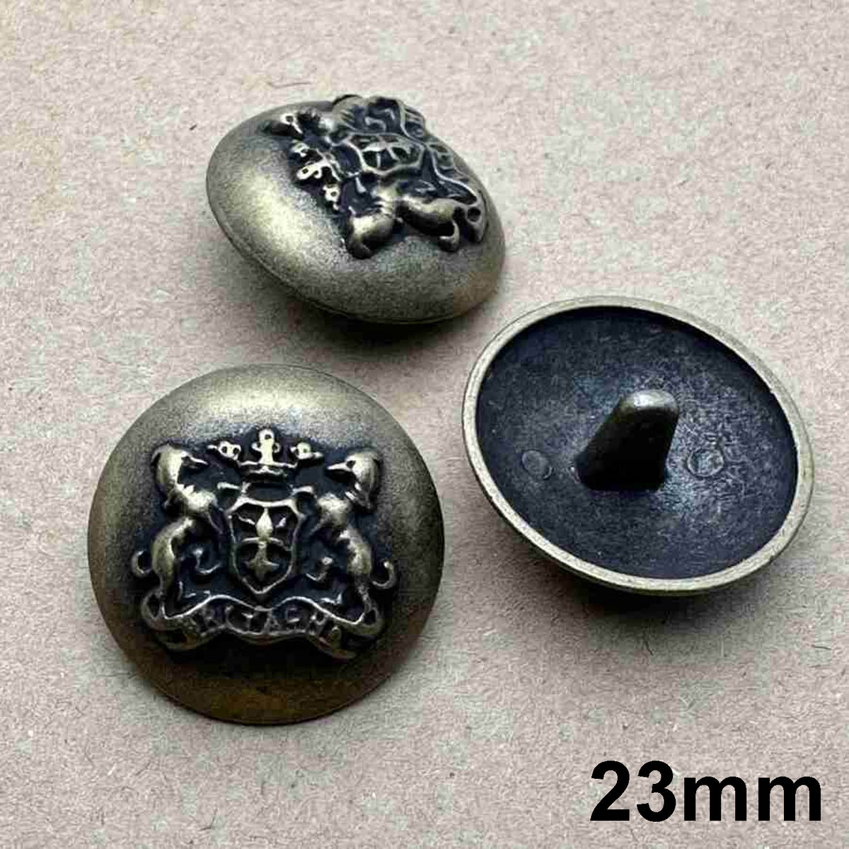 Vintage Metal Crest Blazer Shank Button – Homecraft Textiles
