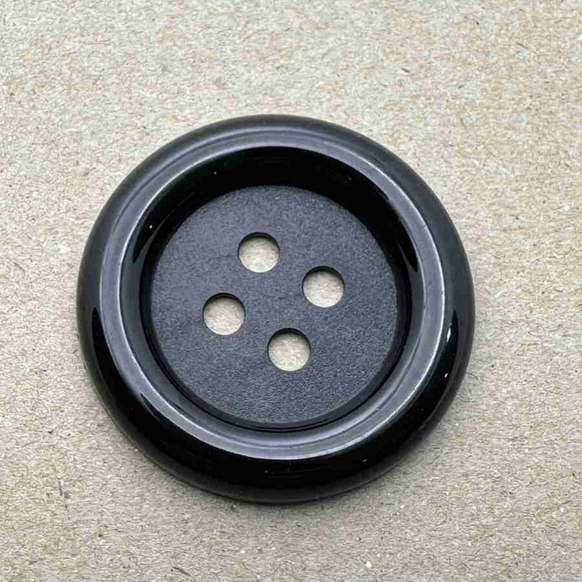 4 Hole Shiny Raised Outer Edge Button 34mm – Homecraft Textiles
