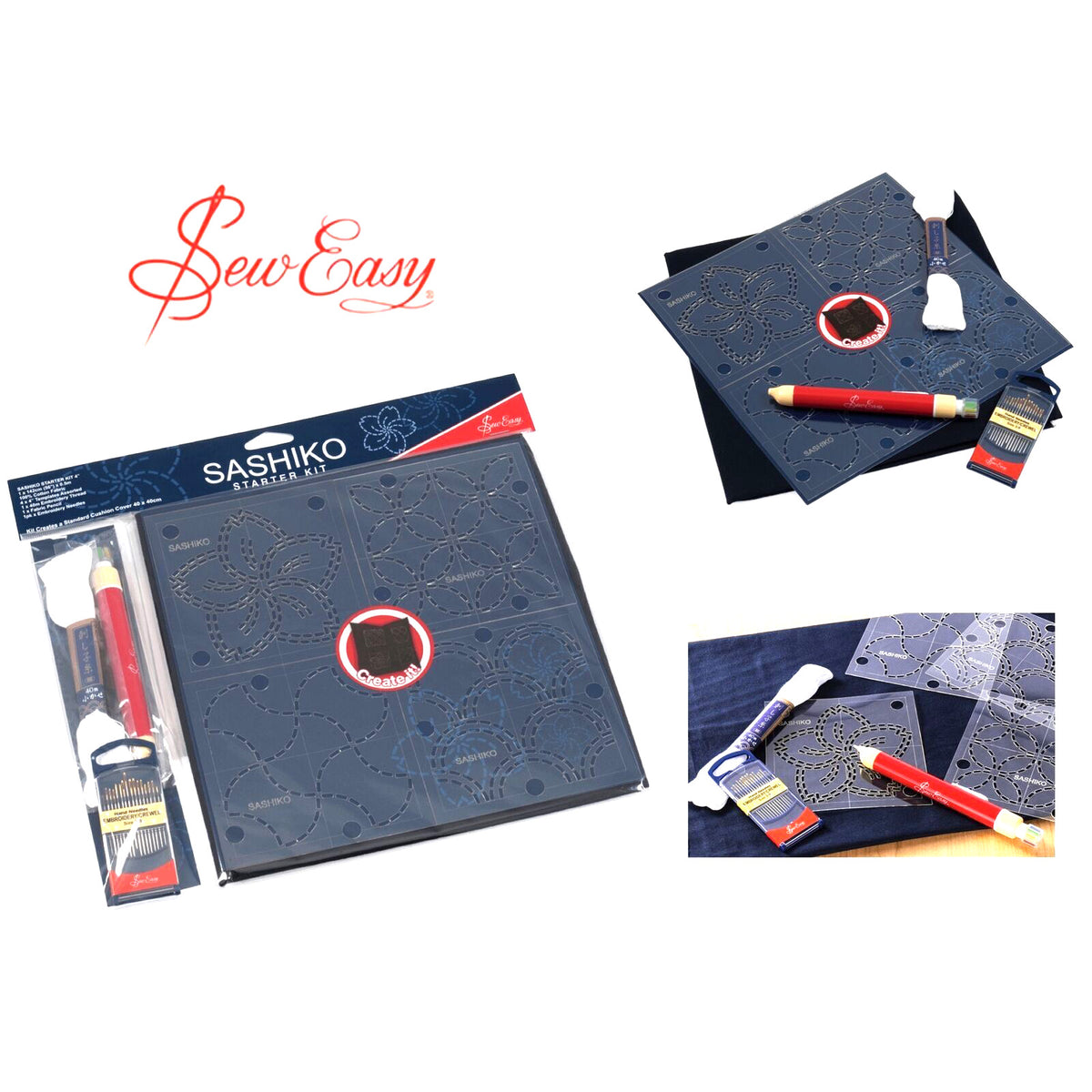 Sew Easy Japanese Sashiko Starter Kit – Homecraft Textiles