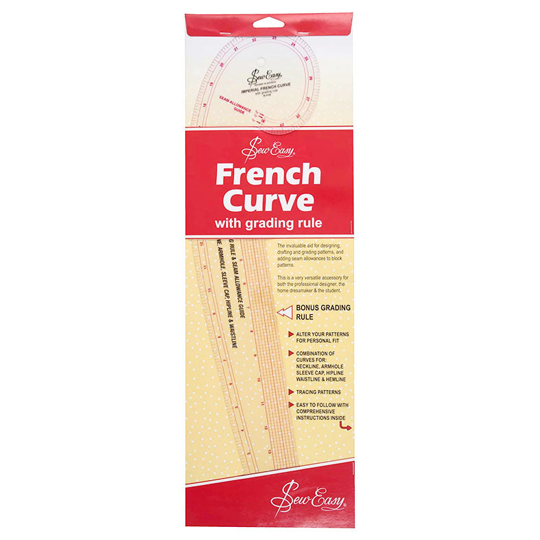 Sew Easy French Curve Pattern Making Ruler Imperial – Homecraft Textiles