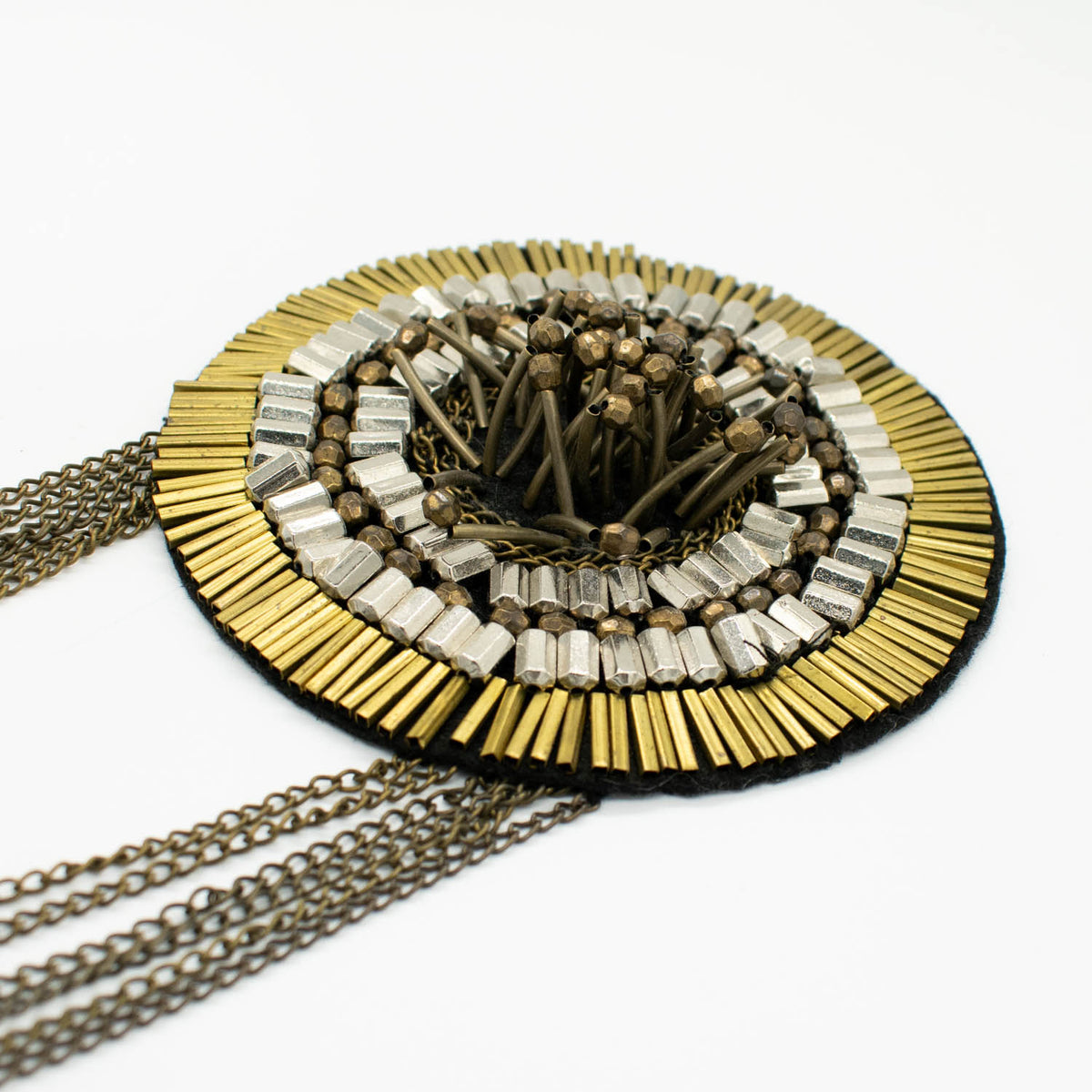 Blazer Shoulder Epaulet Metal Badge Motif with Rust Tassels Design-1 ...