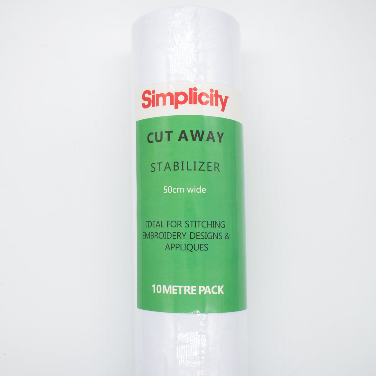 Simplicity Cutaway Medium Weight Embroidery Stabiliser 10M Roll ...