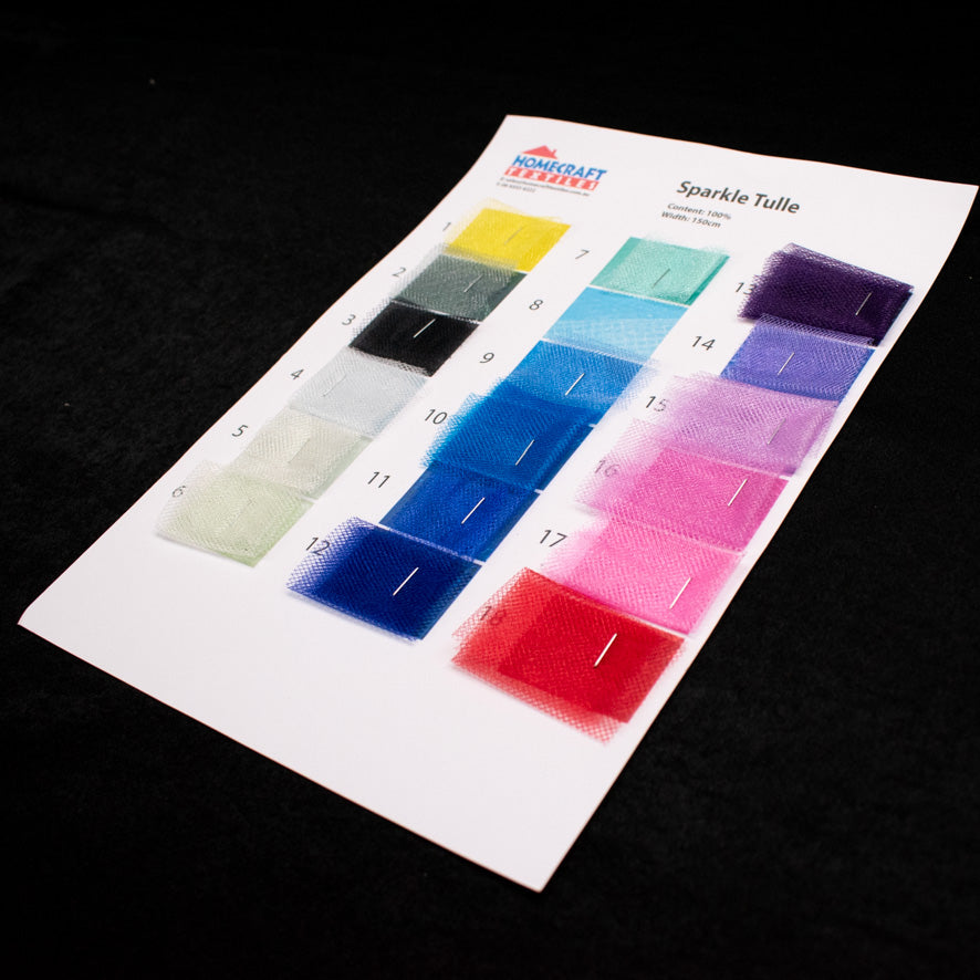 Sparkle Tulle Sample Book – Homecraft Textiles