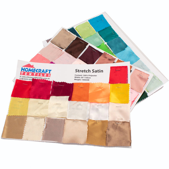 Stretch Satin Sample Book – Homecraft Textiles