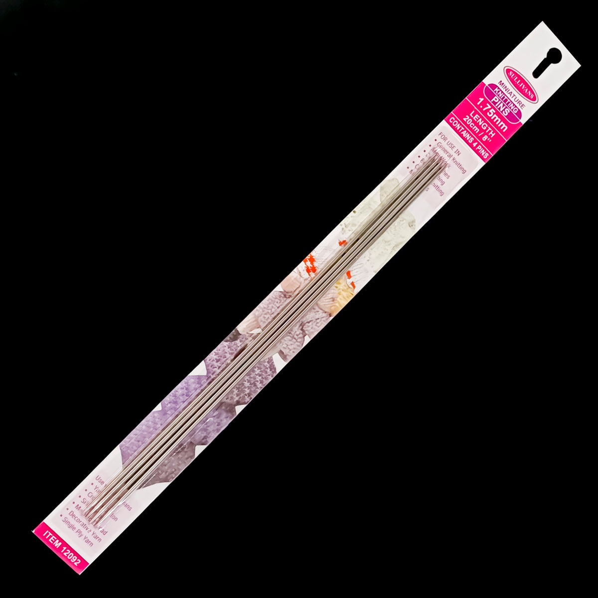 Sullivans Miniature Knitting Pins 20cm - 4Pcs – Homecraft Textiles