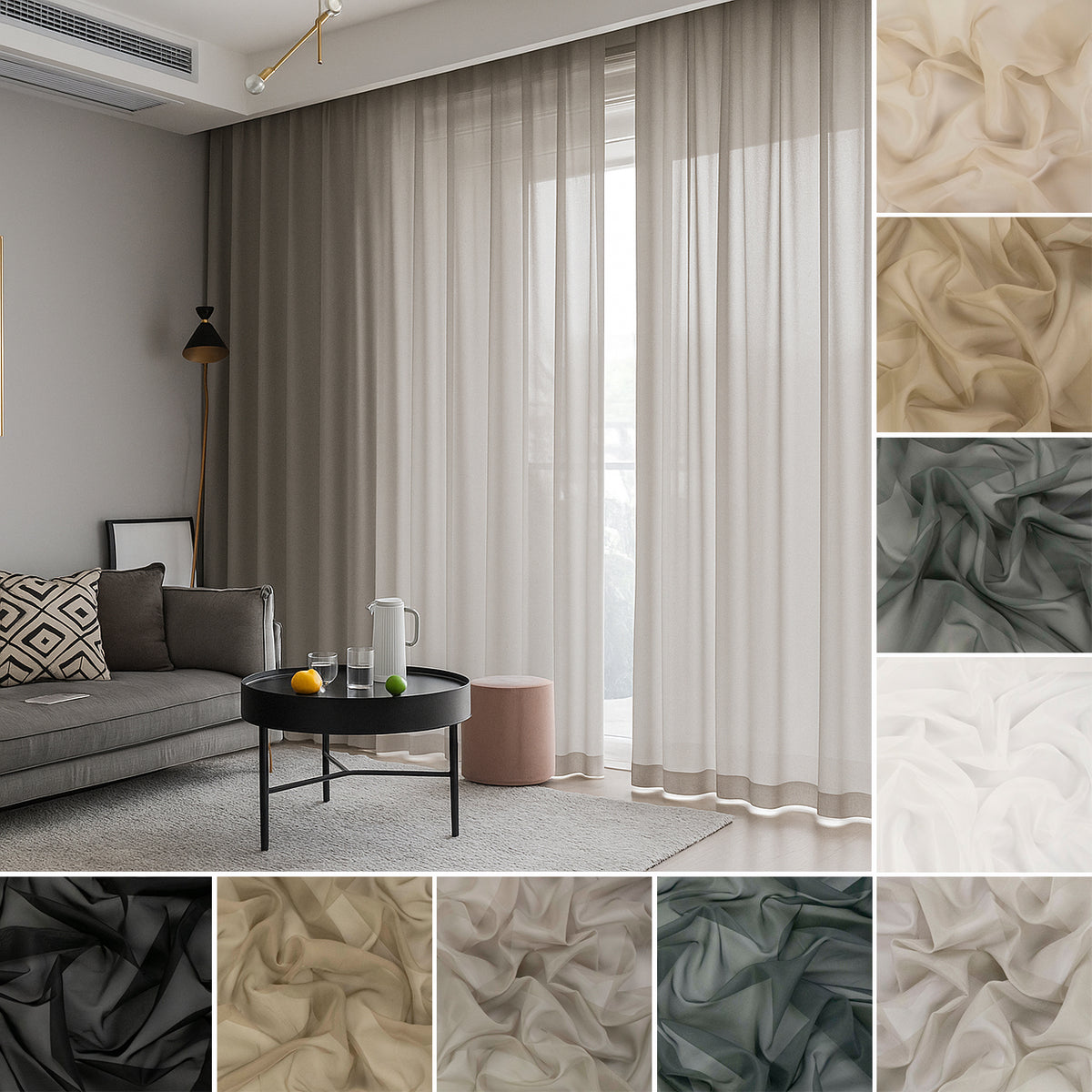 305cm Turkish Premium Quality Voile/Sheer Curtaining Fabric – Homecraft ...