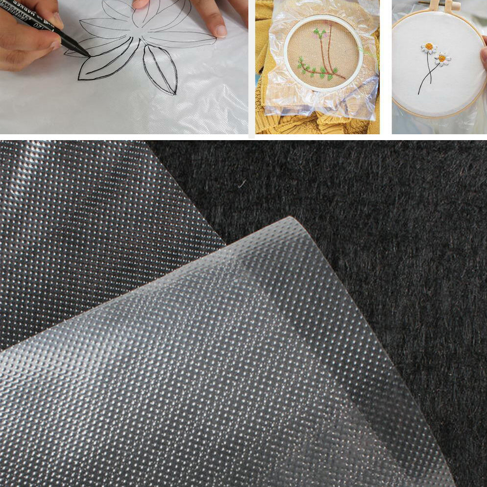 Wash Away Water Soluble Embroidery Stabilizer Film – Homecraft Textiles