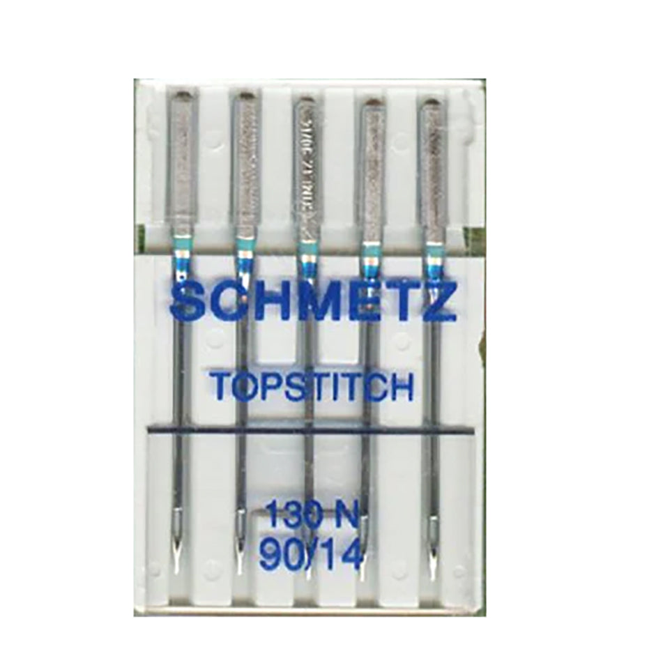 Schmetz Sewing Machine Needles Topstitch 90/14 - 5 Per Cassette ...